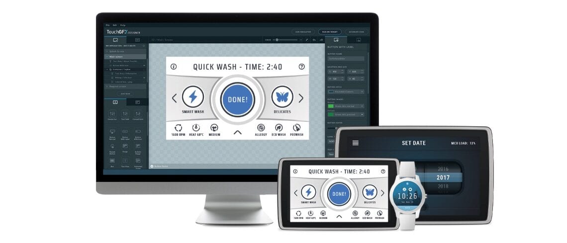 Touchgfx 416 From Idea To Pixel In Minutes With New Touchgfx Designer Widget Electronics Maker