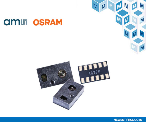 Now Available at Mouser: ams OSRAM TMF8820, TMF8821 and TMF8828 Multizone Time-of-Flight Sensors ...