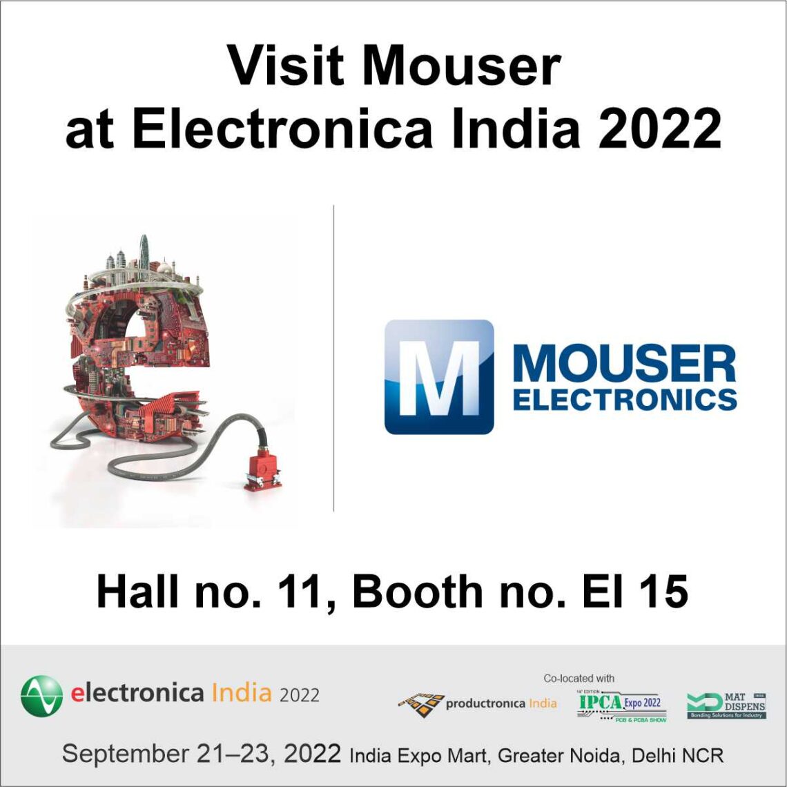 Mouser Electronics Exhibits at Electronica India as Major Sponsor ...