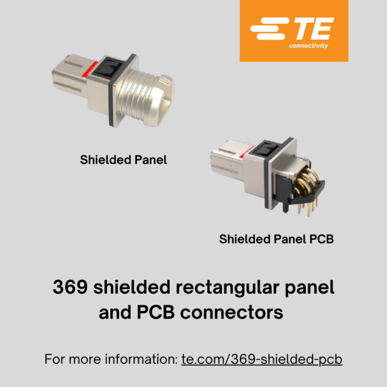 TE Connectivity’s new 369 shielded panel and PCB connectors expand ...