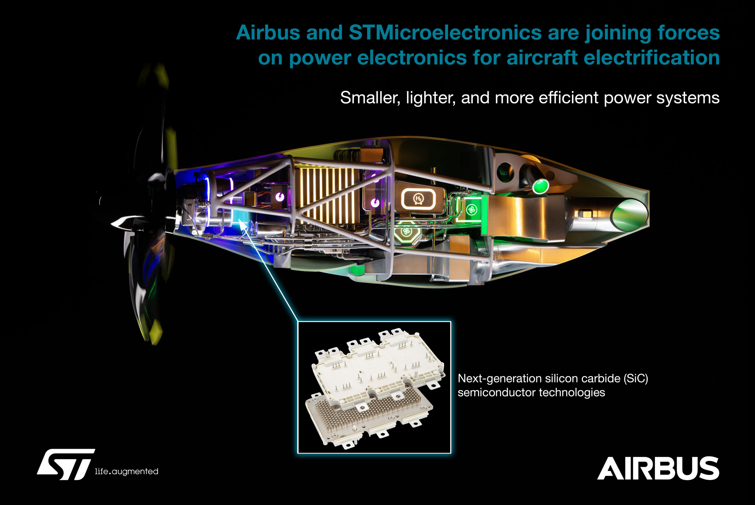 Airbus and STMicroelectronics collaborate on power electronics for aircraft electrification ...