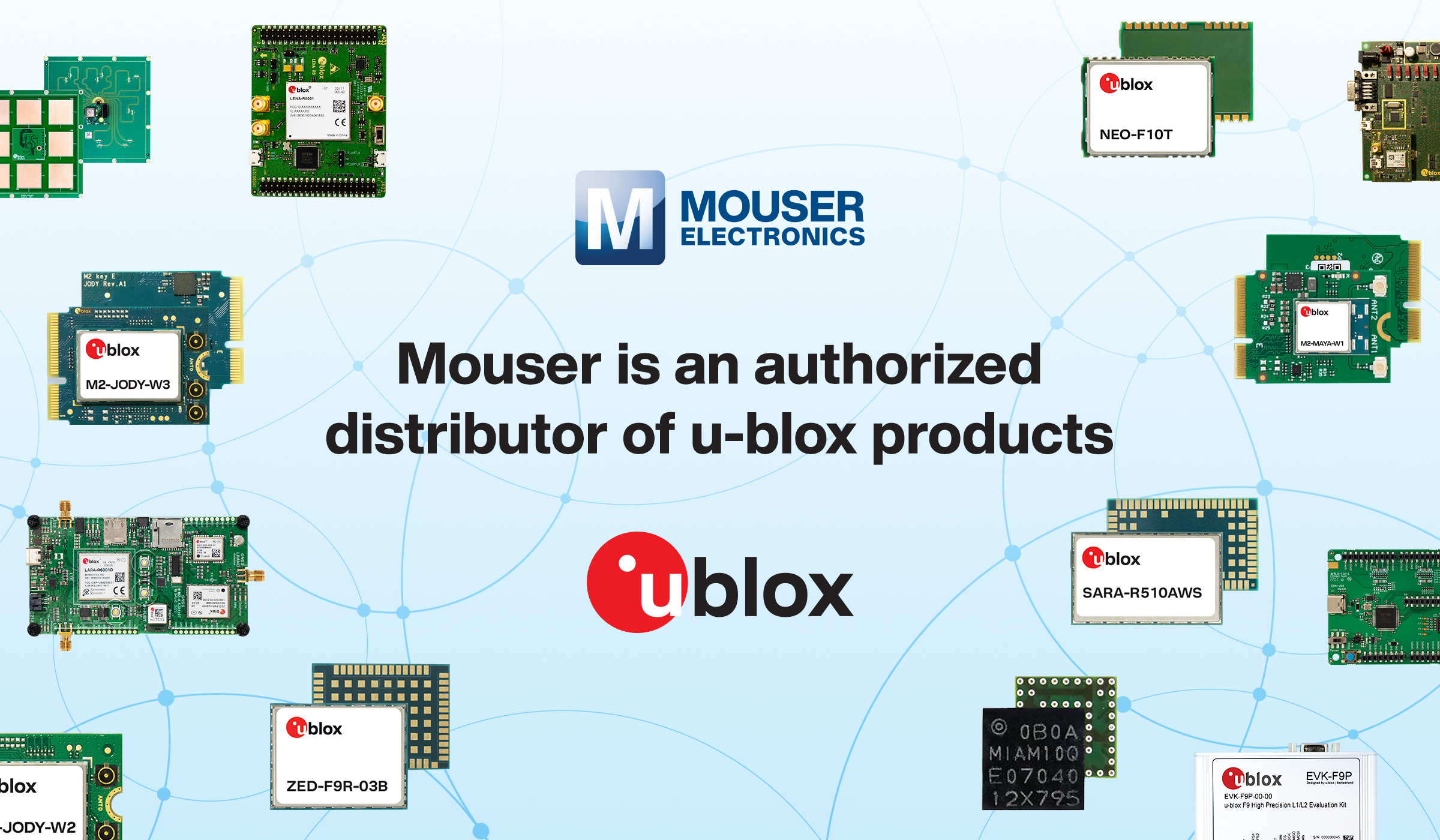 Mouser Electronics Stocking Wide Selection of Connectivity and Location Products from u-blox ...